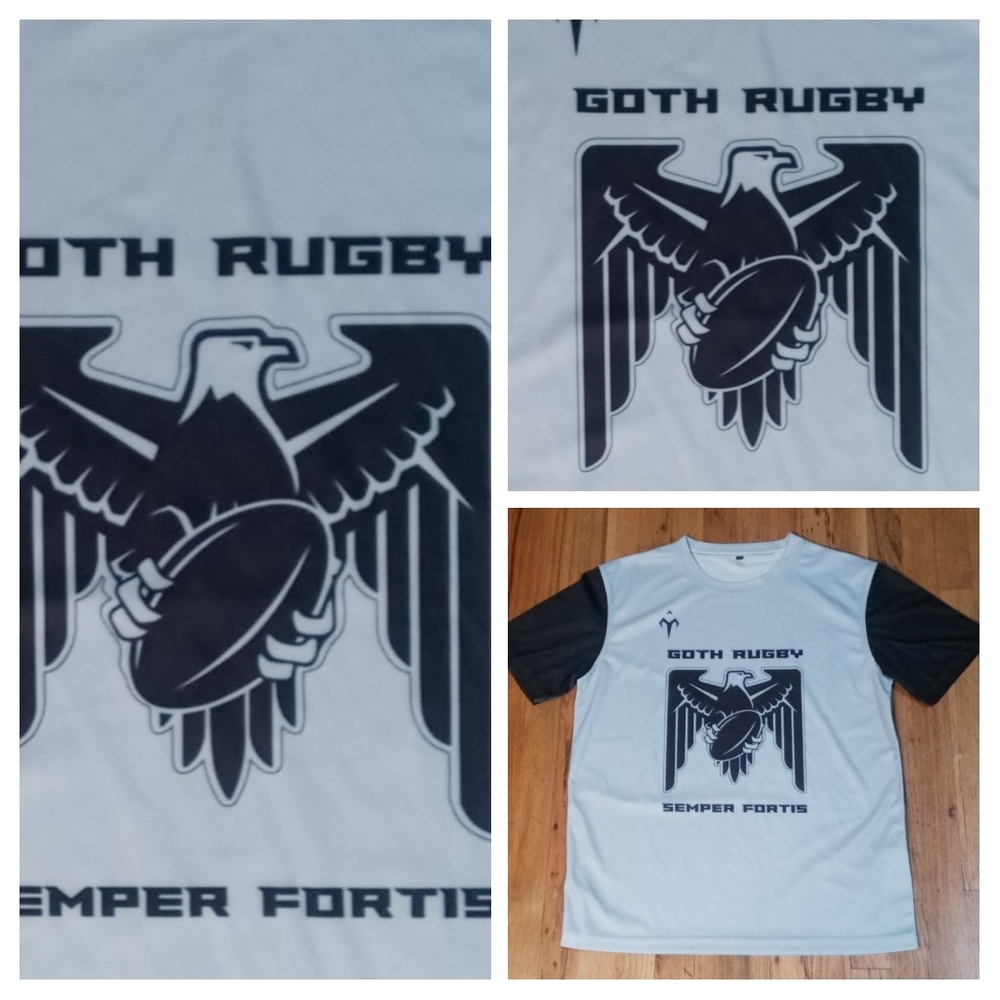 Goth Rugby Semper Fortis Jersey Football Soccer - Gem